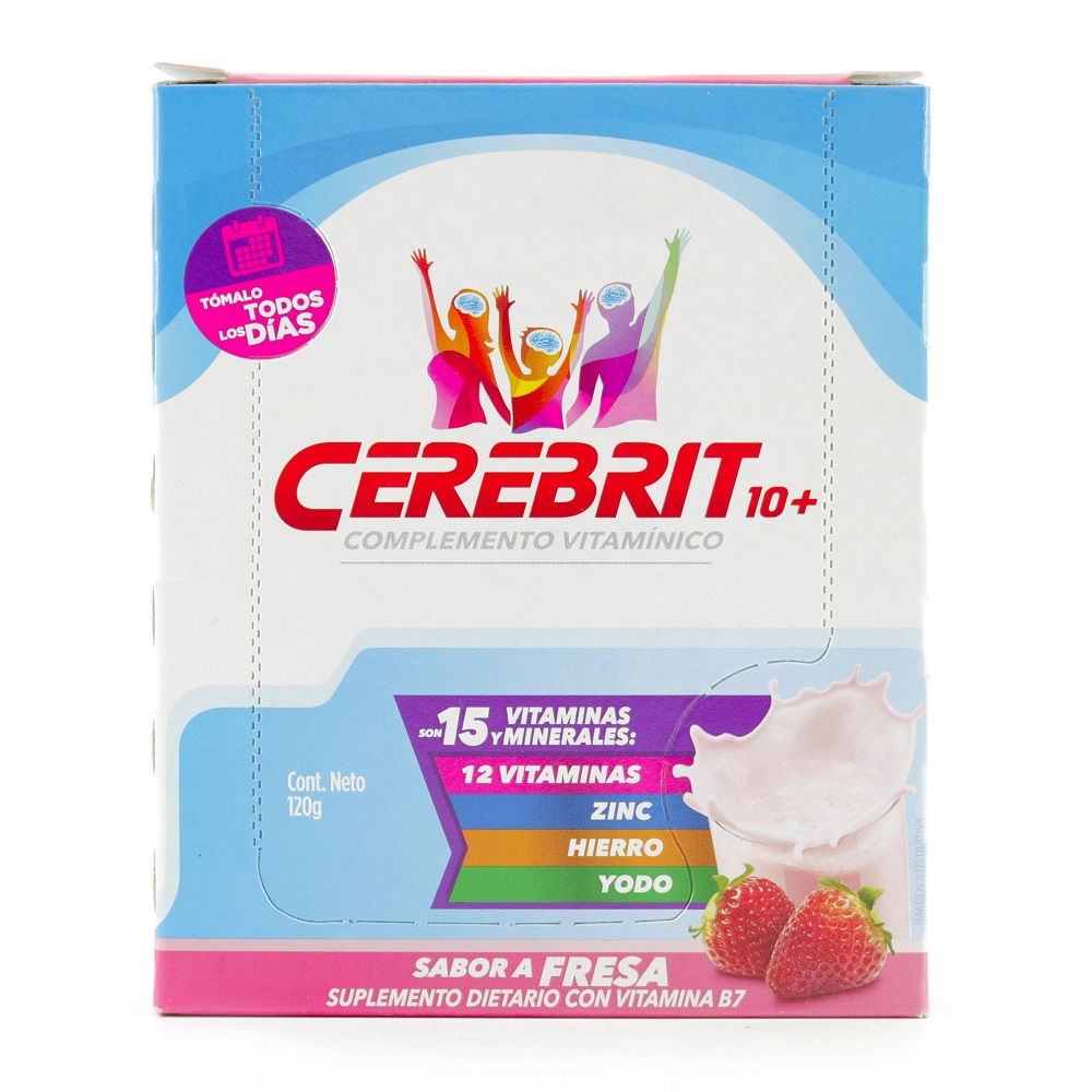 Cerebrit 10+fresa 15 gr. display x 8 sbs paq x 15 - Droguerias Patria
