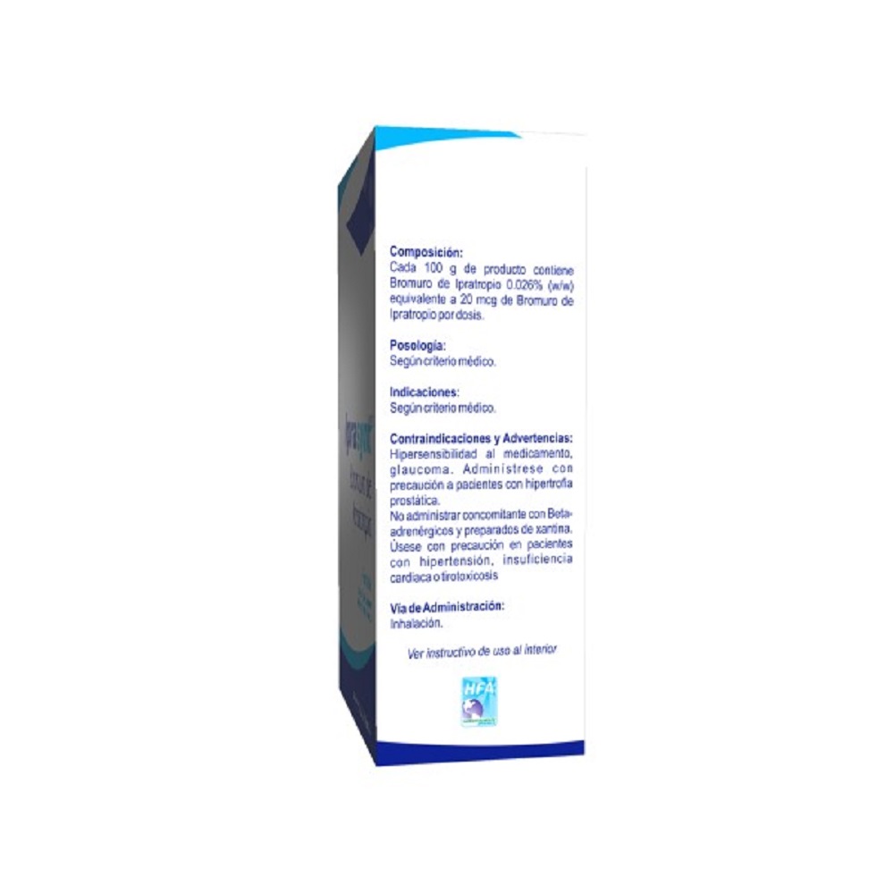 Iprasynt 20 mcg aerosol inhalador fco x 200 do - Droguerias Patria