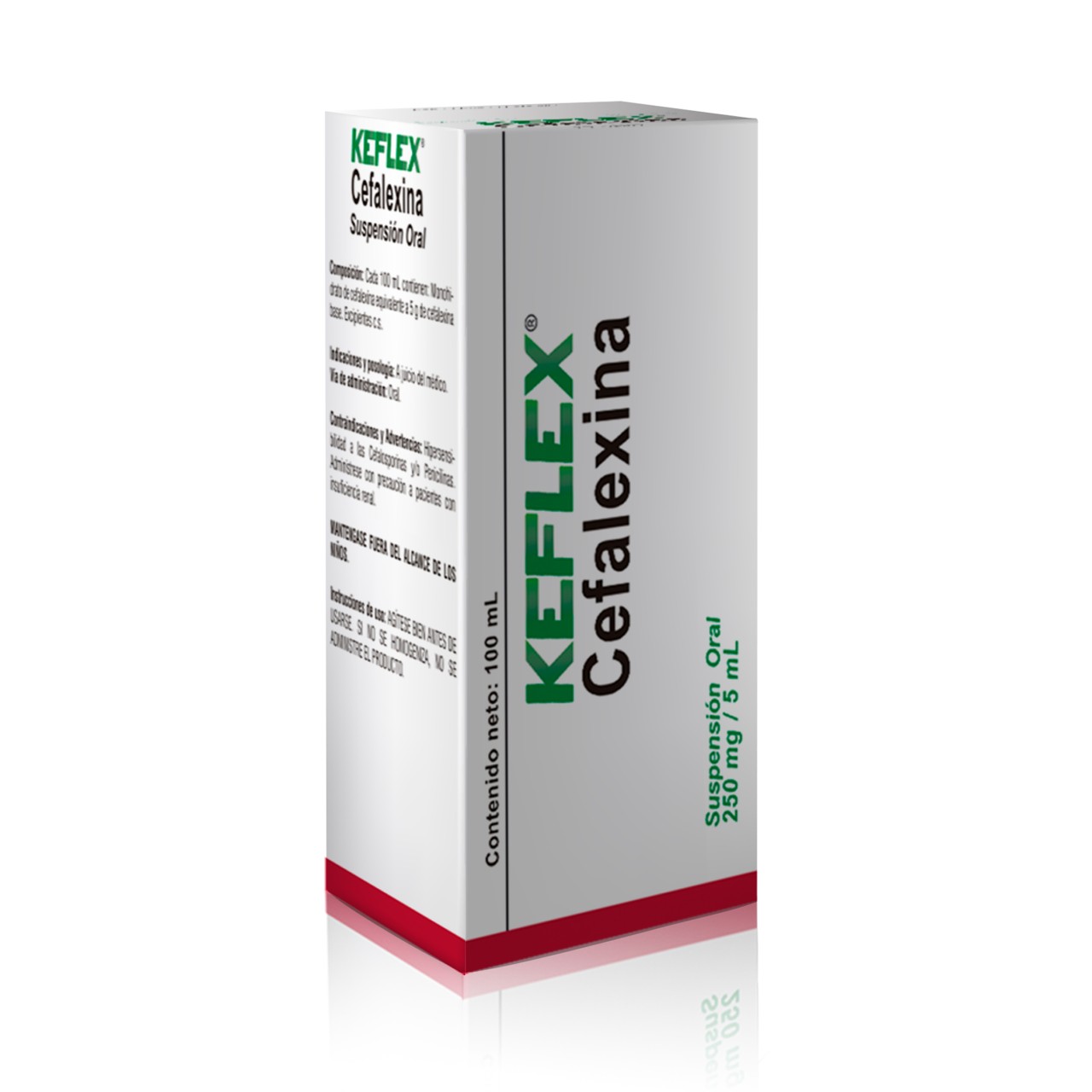 Keflex 250 mg jarabe frasco x 100 ml - Droguerias Patria