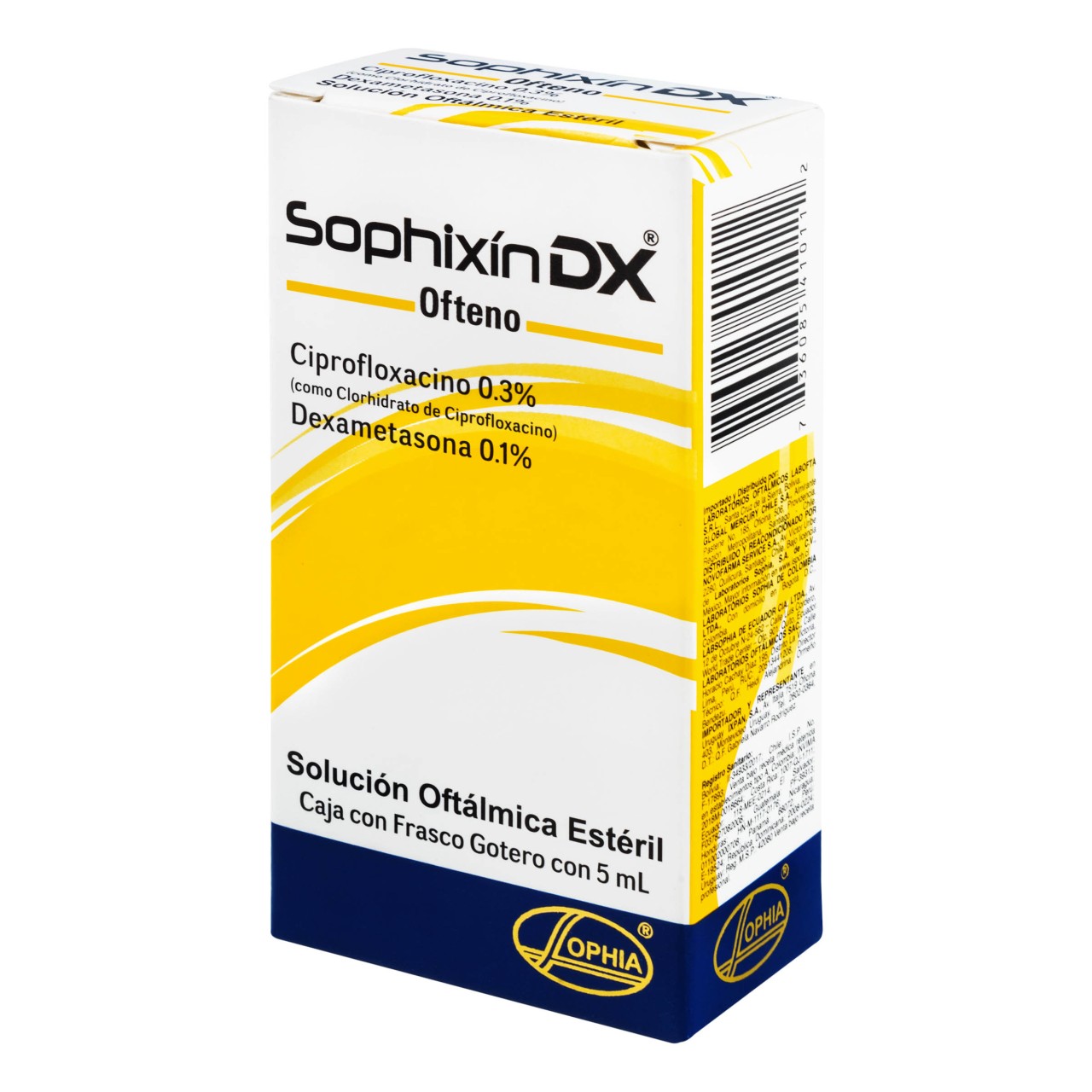 Sophixin dx ofteno 0.1% 0.3% 5 ml. frasco - Droguerias Patria