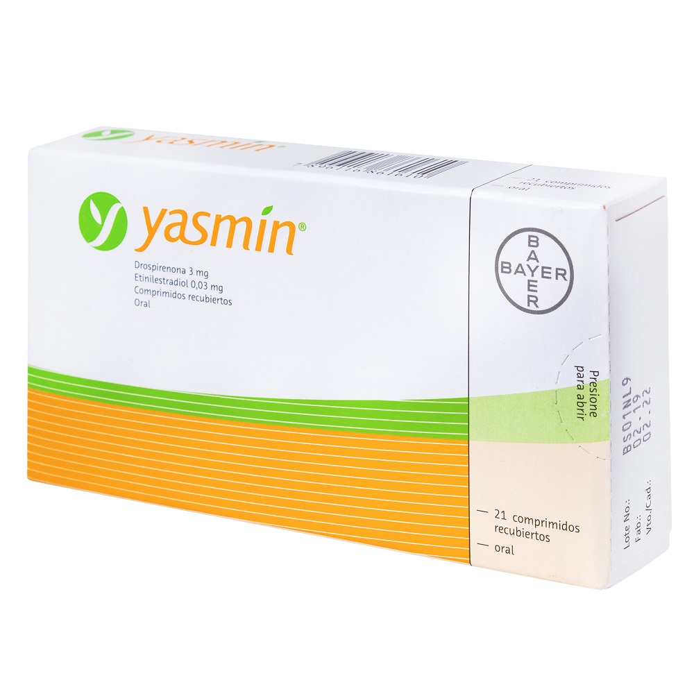Yasmin comprimidos cja x 21 und - Droguerias Patria