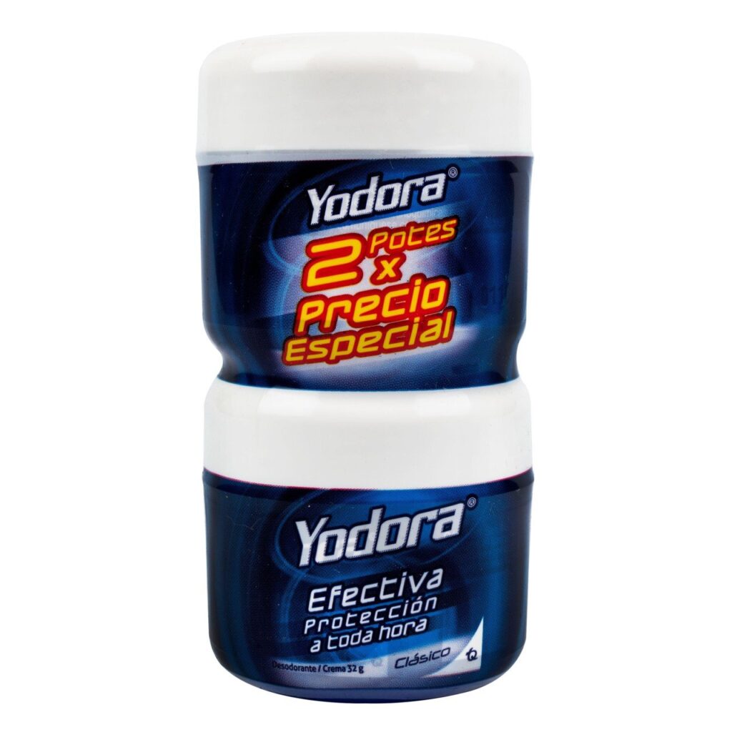 DESODORANTE YODORA CLASICO CREMA 2X1 POTE X 32 GR - Droguerias Patria