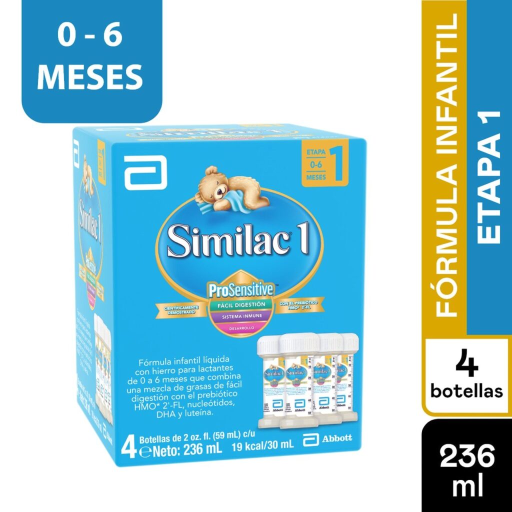 LECHE SIMILAC 1 PROSENSITIVE LIQUIDO 2 OZ 4UDS CJA - Droguerias Patria