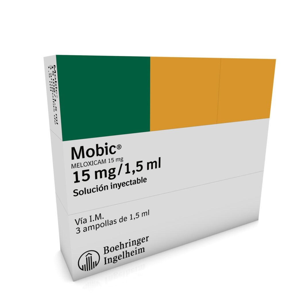 MOBIC 15 MG/1 5 ML AMPOLLAS CJA X 3 UND - Droguerias Patria