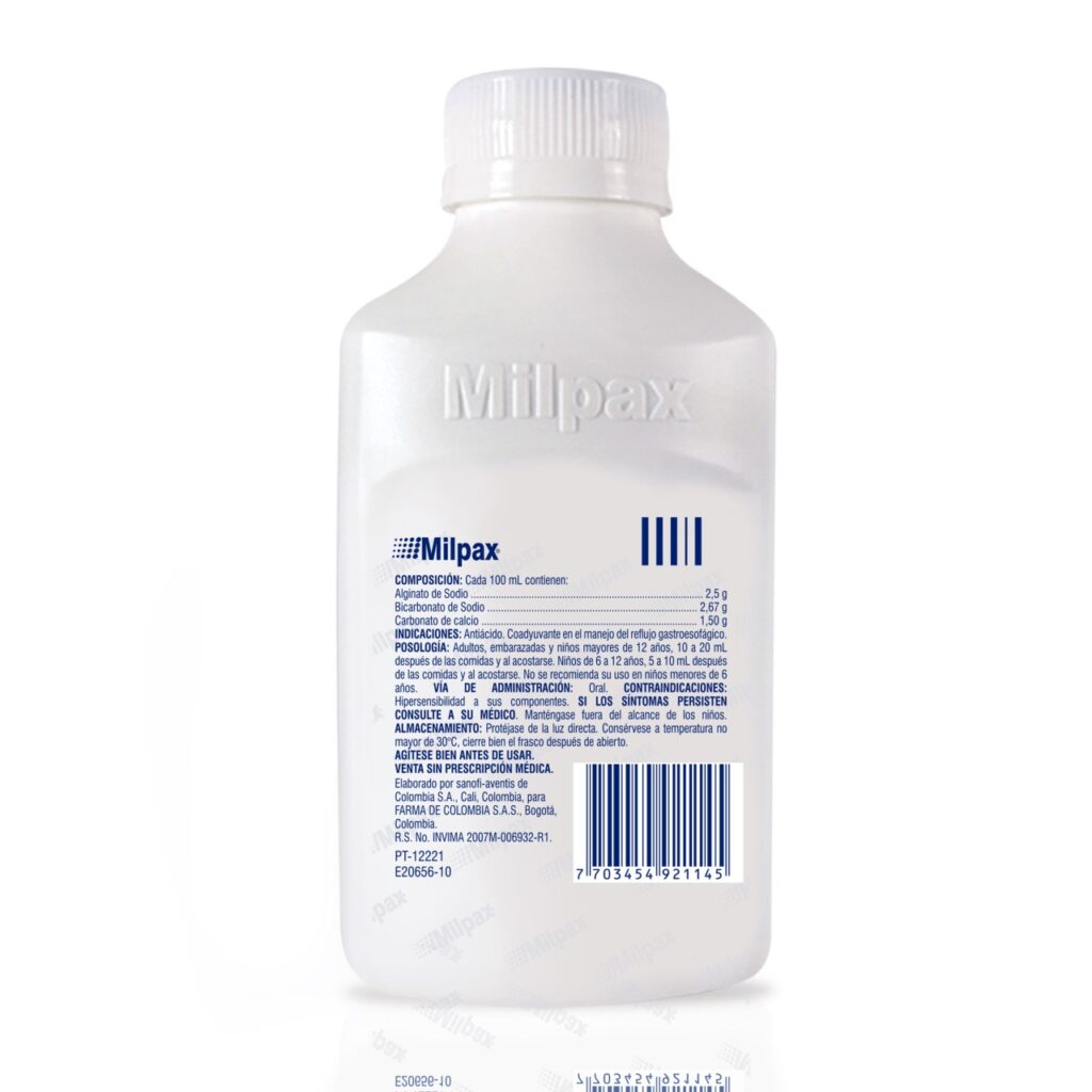 MILPAX CHILDREN SUSPENSION FRASCO X 150 ML - Droguerias Patria