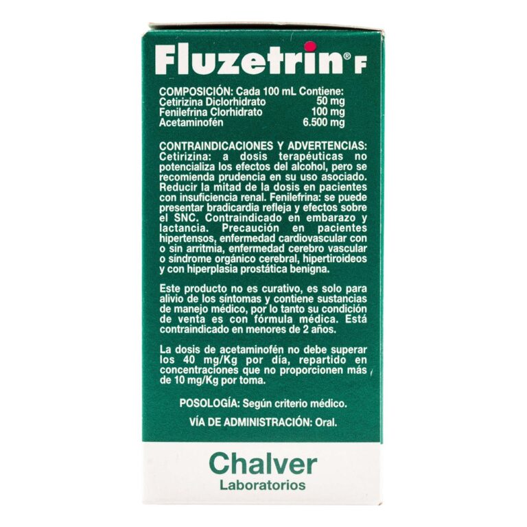 FLUZETRIN F JARABE FRASCO X 60 ML - Droguerias Patria