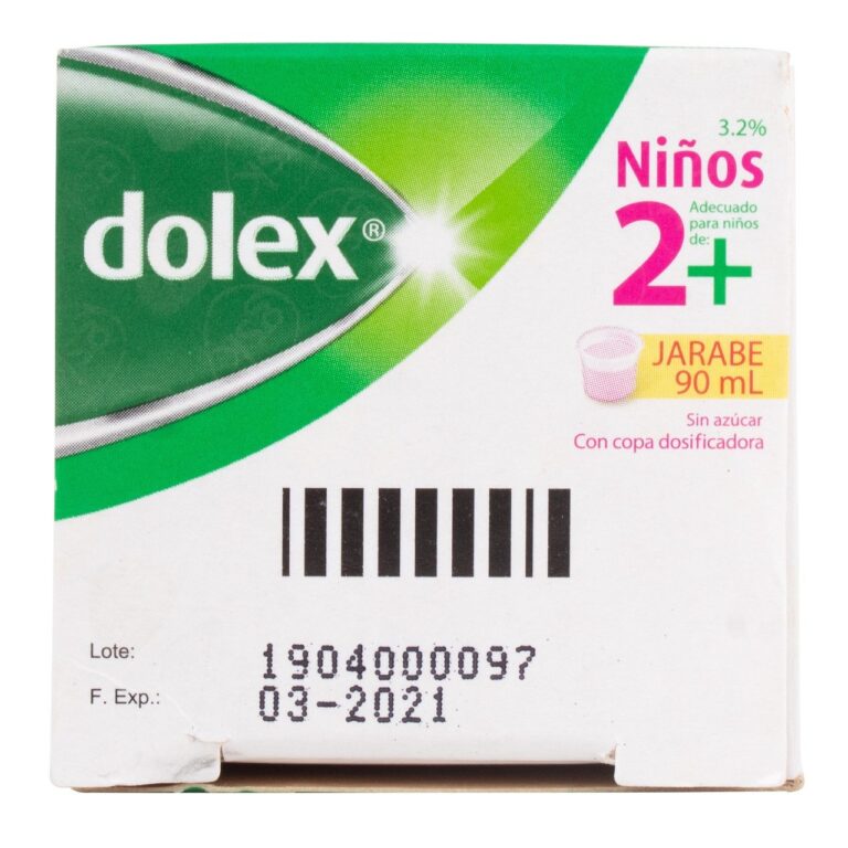 DOLEX JARABE NINOS 2+ FRASCO X 90 ML - Droguerias Patria