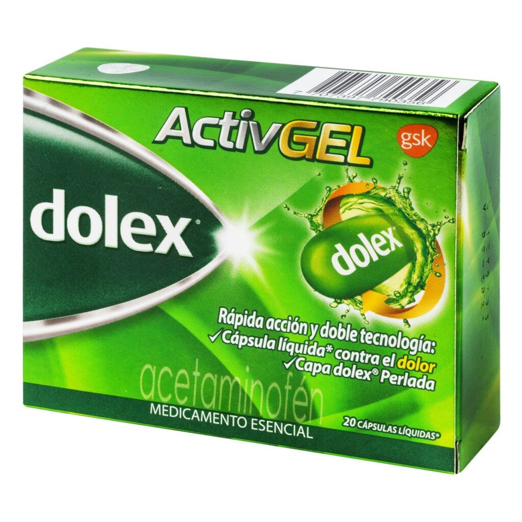 DOLEX ACTIVEGEL 20 CAPSULAS LIQUIDAS CJA - Droguerias Patria