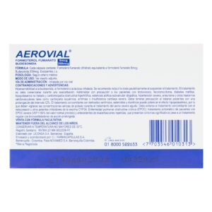 AEROVIAL 200 MCG S/INHALADOR CAPSULAS CJA X 30 UN - Droguerias Patria
