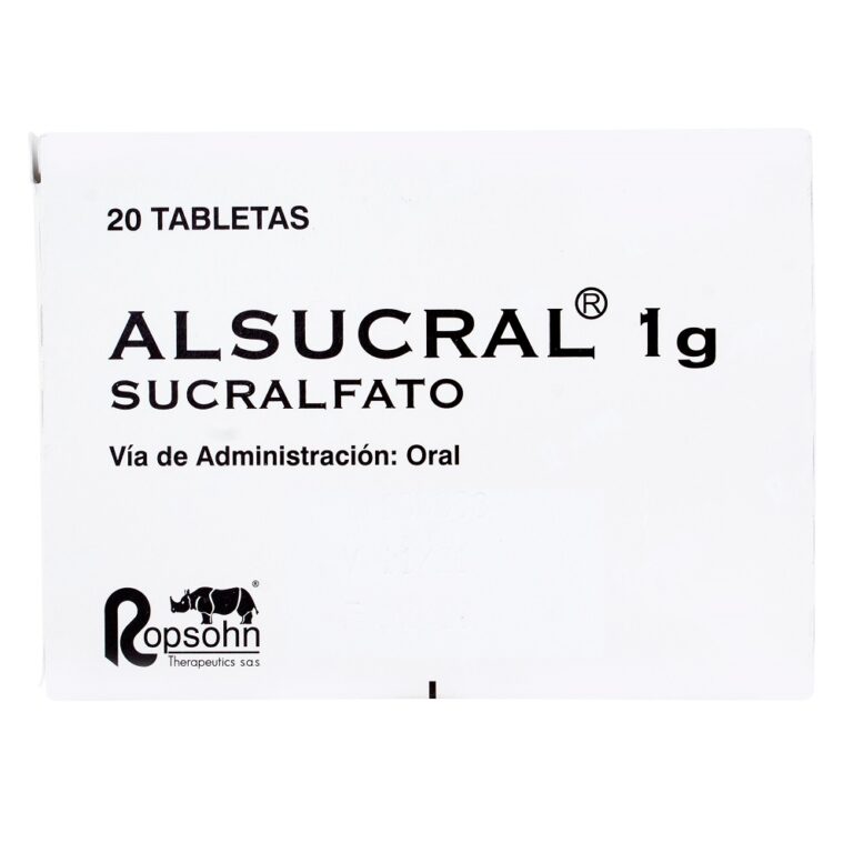 ALSUCRAL 1GR TABLETAS CJA X 20 UND - Droguerias Patria
