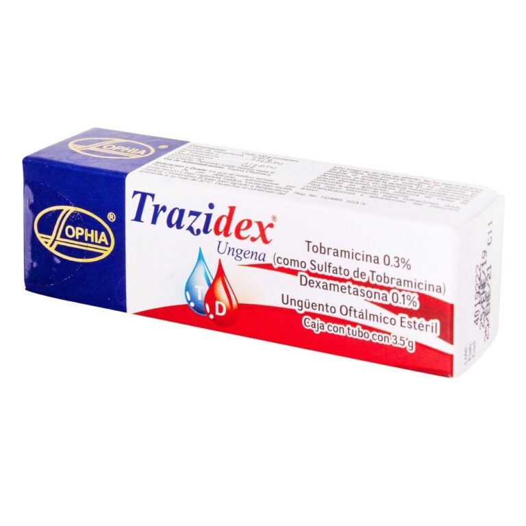 TRAZIDEX UNGUENTO OFTALMICO TBO X 3 5 GR - Droguerias Patria