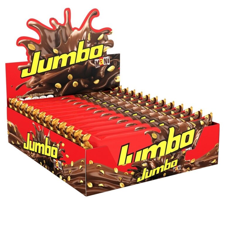 CHOCOLATINA JET JUMBO MANI GRANDE R1240 CAJA X12 U - Droguerias Patria