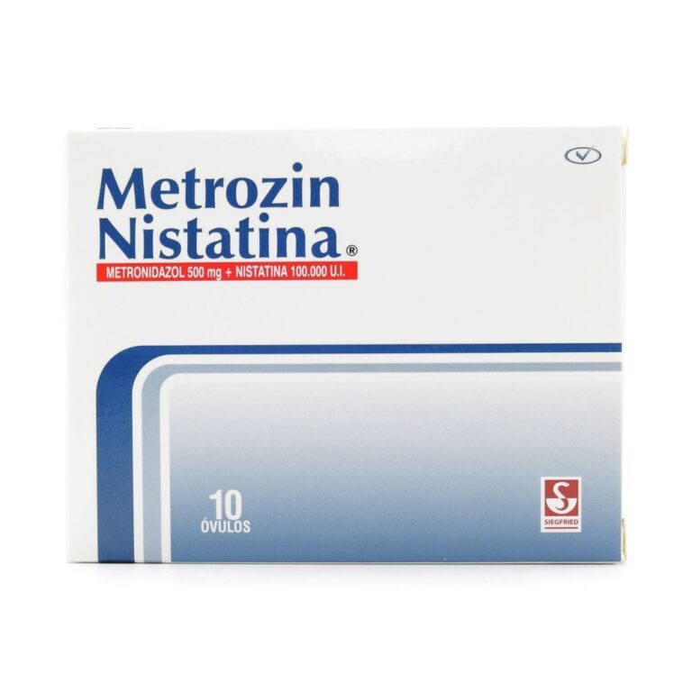 METROZIN NISTATINA 500 MG OVULOS CJA X 10 UND - Droguerias Patria