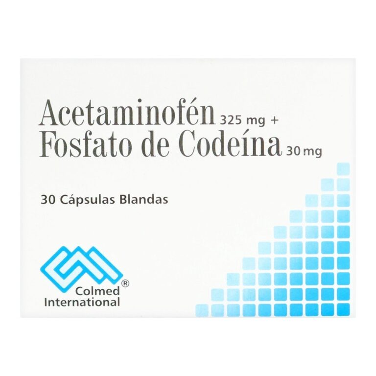 ACETAMINOFEN/CODEINA 325/30 MG PC CJA X 30 UND - Droguerias Patria